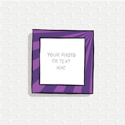 Cartoon template frame Royalty Free Vector Image