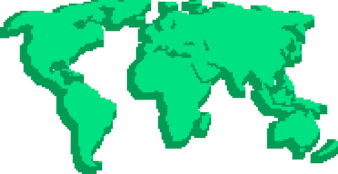 Green road map with world image Royalty Free Vector Image