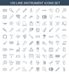 Instrument icons Royalty Free Vector Image - VectorStock