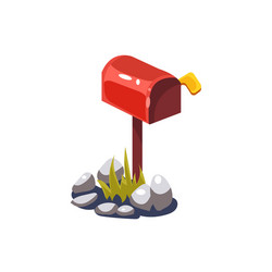 House post box icon cartoon receive Royalty Free Vector