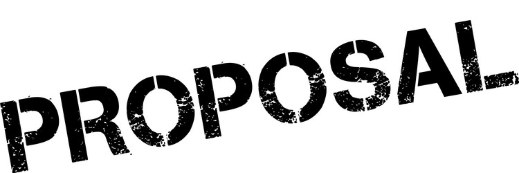 Proposal rubber stamp Royalty Free Vector Image