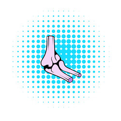 Human knee joint icon cartoon Royalty Free Vector Image