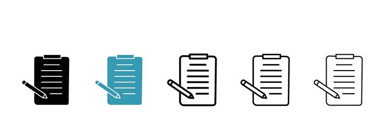 Order icon set important clipboard priority form Vector Image