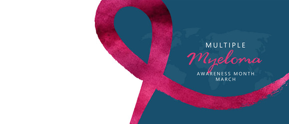 March Multiple Myeloma Awareness Month Banner Vector Image
