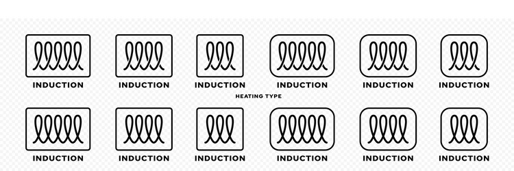 Symbols induction Royalty Free Vector Image - VectorStock