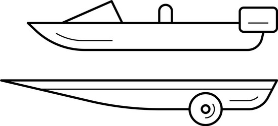 Boat on Trailer Drawing Vector Images (76)