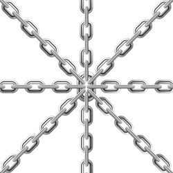 Entangled chains Royalty Free Vector Image - VectorStock