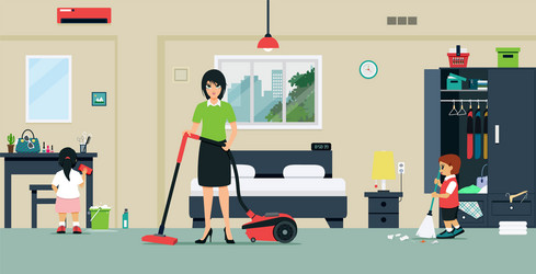 Girl Clean Room Vector Images (over 3,100)