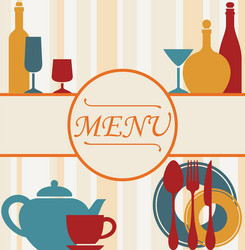 Cover of restaurant menu Royalty Free Vector Image