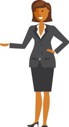 Business woman in office style clothes Royalty Free Vector