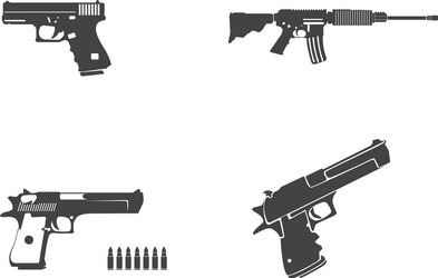 Machine gun Royalty Free Vector Image - VectorStock