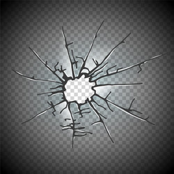 Broken glass cracked window texture realistic Vector Image