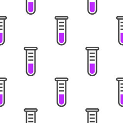 Chemical glassware laboratory seamless Royalty Free Vector
