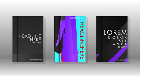 Sample design template for book cover and spine Vector Image