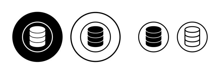 Database Icon Server Icon Storage Royalty Free Vector Image