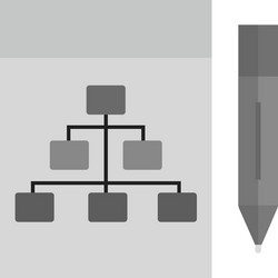 Draw hierarchy Royalty Free Vector Image - VectorStock