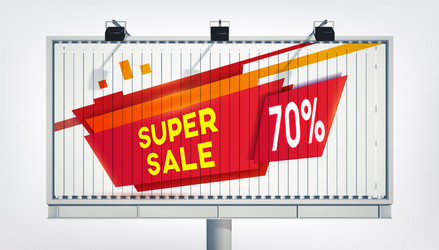 Sale billboard Royalty Free Vector Image - VectorStock