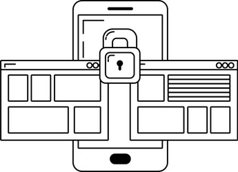 Security system cartoon Royalty Free Vector Image