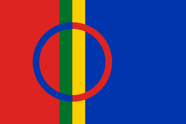 Simple flag of lunda tchokwe Royalty Free Vector Image