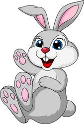 Cute Cartoon Rabbit Royalty Free Vector Image - VectorStock