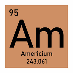 Periodic Table of Element Americium Icon Vector Images (57)