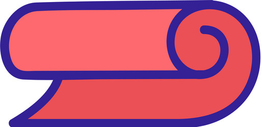 Coil and plastic symbol Royalty Free Vector Image