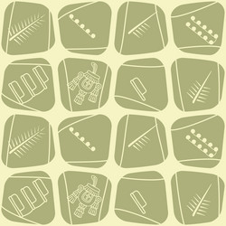 Set of monochrome icons with arabic numbers Vector Image