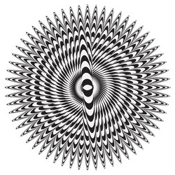 Visual of rotation design element Royalty Free Vector Image