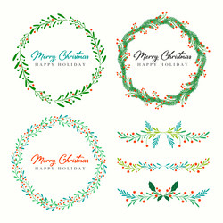 Christmas Border Hand Drawn Vector Images (over 5,200)