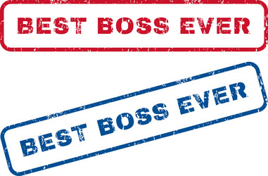 Best boss ever text rubber stamp Royalty Free Vector Image