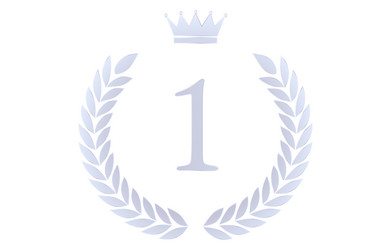 Laurel wreath and crown ranking Royalty Free Vector Image