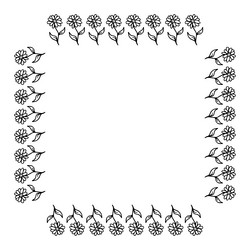 Square Borders Black and White Flower Border Vector Images (over 1,900)