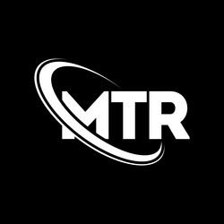 Mtr logo letter design Royalty Free Vector Image
