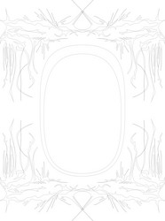 Frame in fantasy design magic border Royalty Free Vector