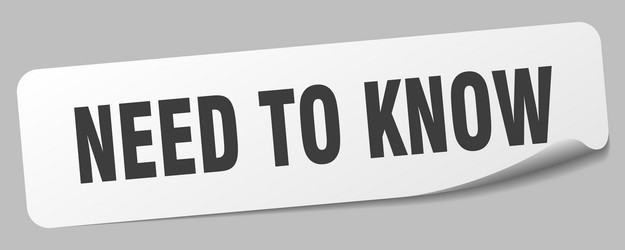 Need to Know Vector Images (over 190)