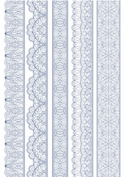 Seamless linear wavy border Royalty Free Vector Image