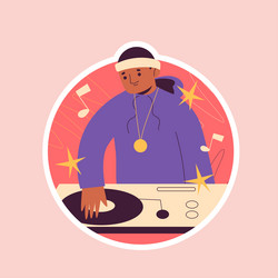 Hip Hop Sticker Vector Images (over 1,600)