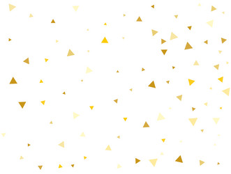 Gender neutral golden triangular confetti Vector Image