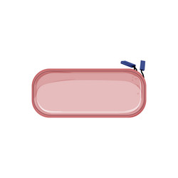 Stationery pencil case cartoon Royalty Free Vector Image