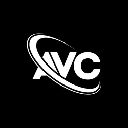 Avc circle letter logo design Royalty Free Vector Image