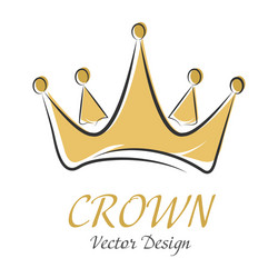 Rown simple for logo sticker or creative Vector Image