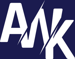 Monogram letters initial logo design ask Vector Image