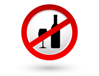 No alcohol sign Royalty Free Vector Image - VectorStock