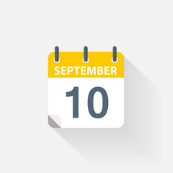 Calendar icon with month time symbol flat agenda Vector Image
