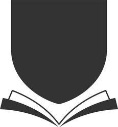 Book school education logo Royalty Free Vector Image