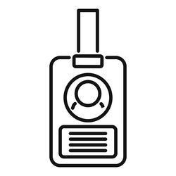 Ambassador id card icon simple social Royalty Free Vector