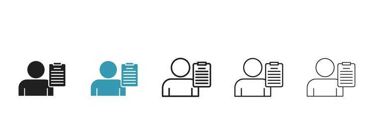 Personality characteristics icon set avatar Vector Image