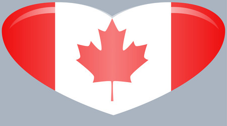 Canada flag official colors and proportion Vector Image