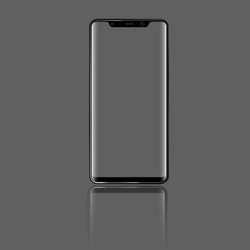 Modern smartphone with front view and transparent Vector Image