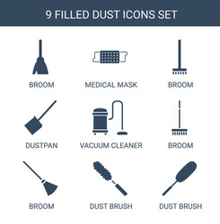 13 dust icons Royalty Free Vector Image - VectorStock